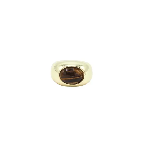 SITA NEVADO Stein Ring - Brown/gold