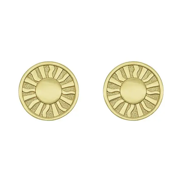 AUROZIA Tarot The Sun Stud Earrings - Gold
