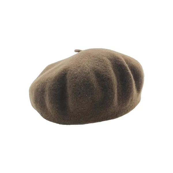 DORIA 1905 Basque Wool Felt Cap - Brown
