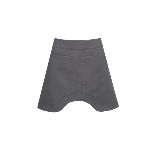 VAN BRUSSEL Nola Biker Mini Skirt - Grey