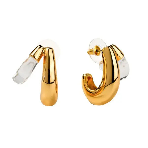 ZYNNIA COLLECTIVE Double Take Hoop Earrings - Gold