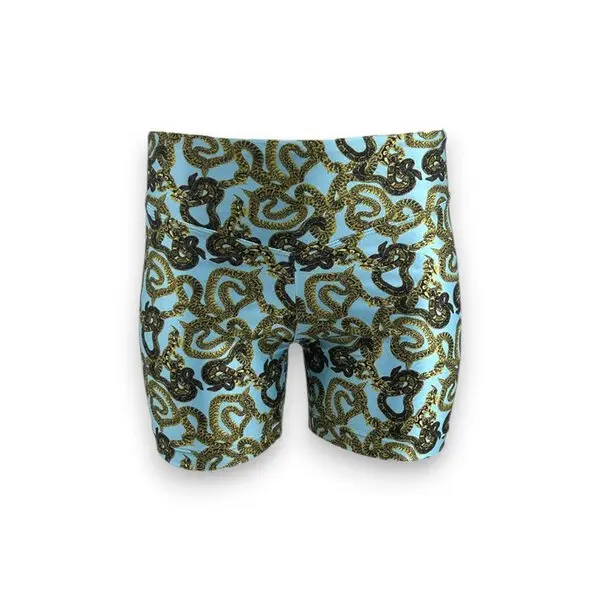 MONZLAPUR NEW YORK Snake Print Biker Short