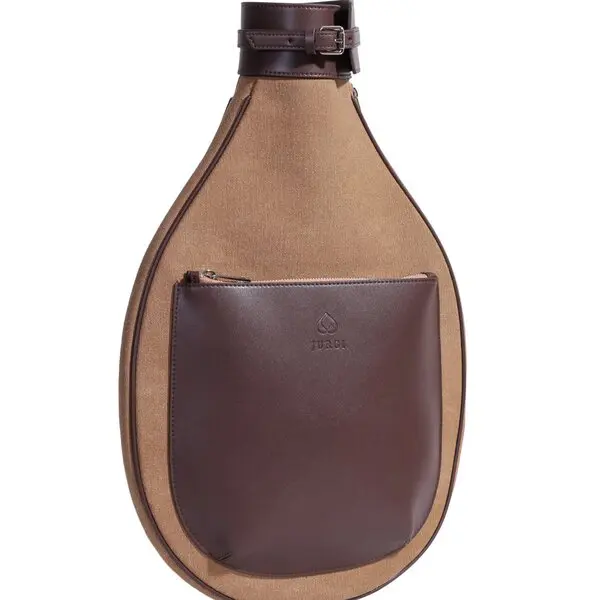 JURGI BRAND Canvas & Leather Tennis Racket Backpack - Brown