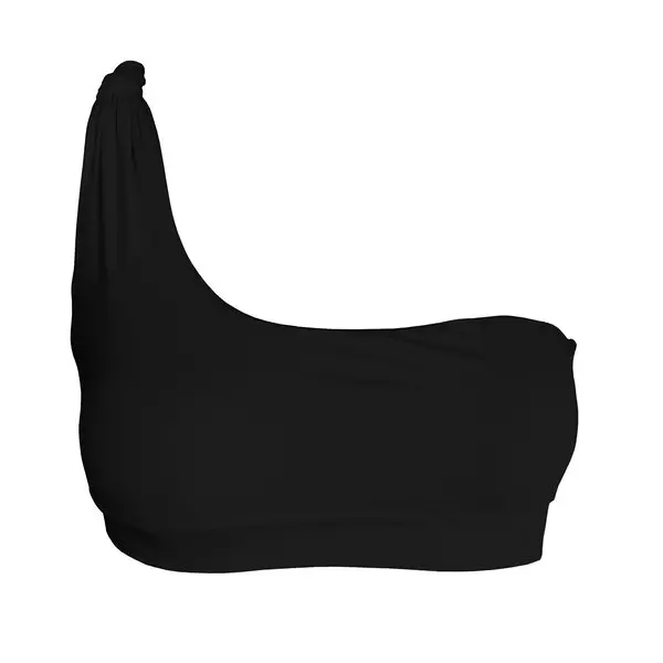 LULA-RU Emily One-shoulder Top - Black