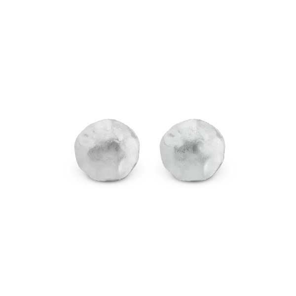 7879 Circle Stud Earrings - Silver
