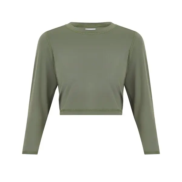 LULA-RU Long-sleeve Activewear Top - Green