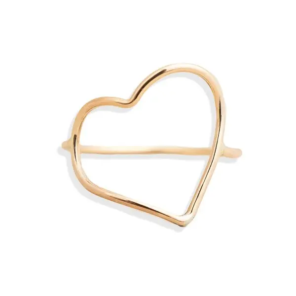 KATE KOEL Heart Shaped Ring - Gold