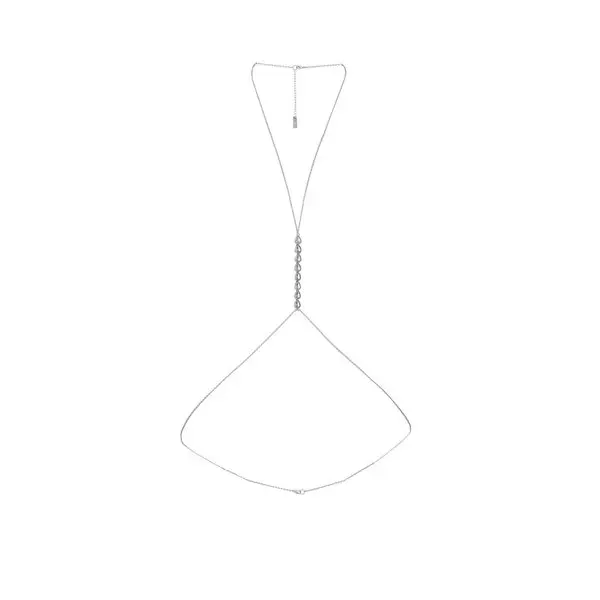 ADRIANA PAPPAS DESIGNS Crystal Rain Body Chain - Silver