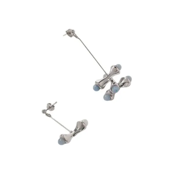 TAMI&TAMI Ten Sixty Four Studio Body Ten Drop Earrings - Silver