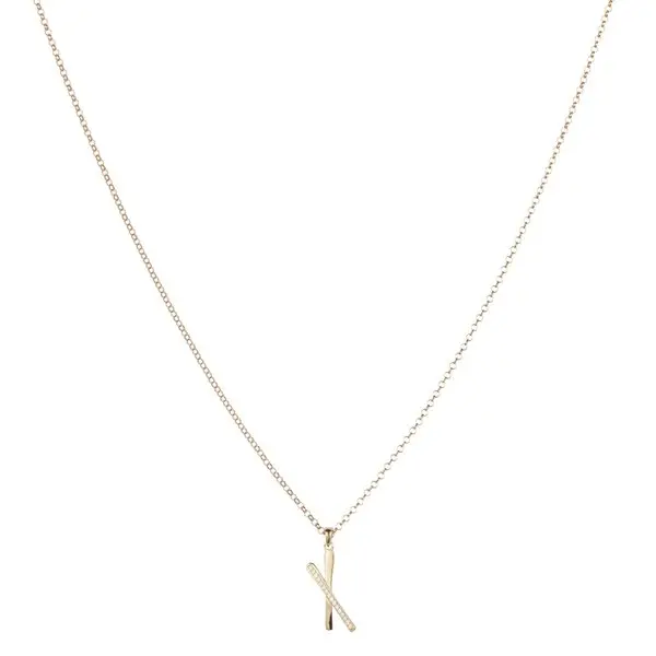 TOOLALLY Snow Kiss Pendant Necklace - Gold