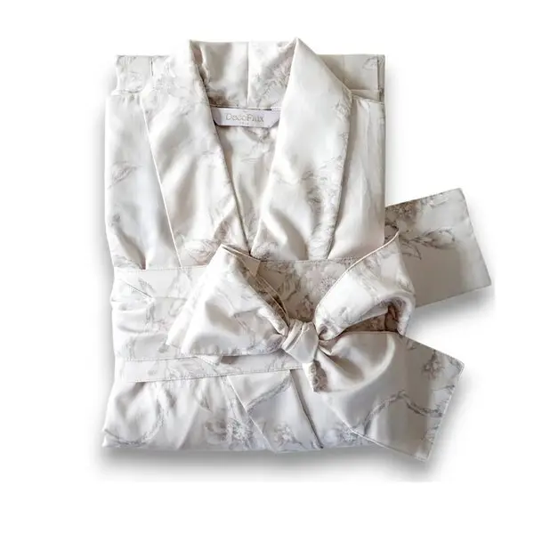 DECOFLUX HOME Neutrals Classic Sateen Bathrobe Eden - Beige