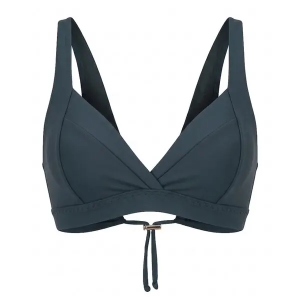 SEROTONE SWIM Plunge Swim Bra - Blue
