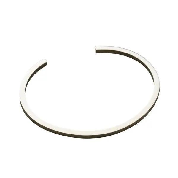 POSH TOTTY DESIGNS Sterling Textured Slim Cuff - Silver
