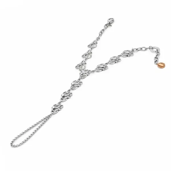 UNALOE Sterling Hand Chain Bracelet - Silver