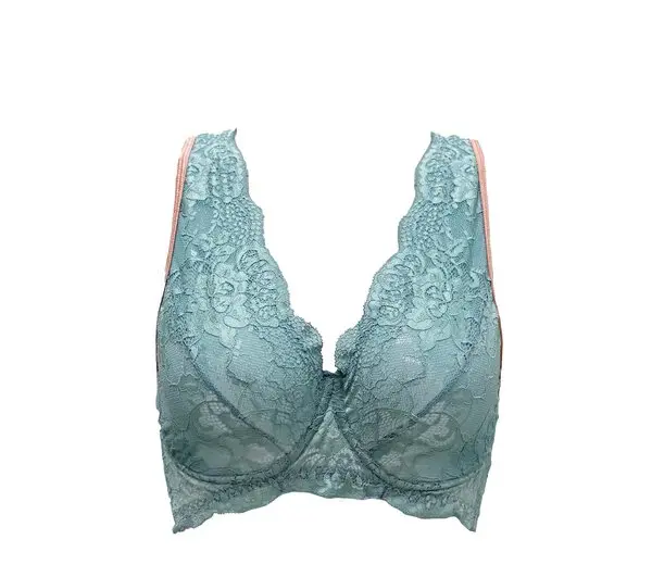 CAROL COELHO Humantay Underwire Racer Back Lace Bralette - Blue