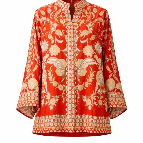 RAISHMA Sapphira Printed Viscose Crepe Shirt