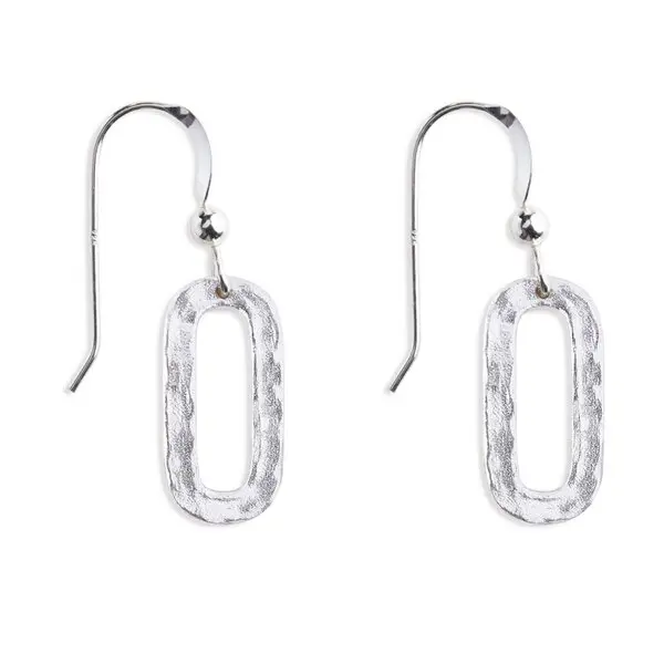 N'DAMUS LONDON Hatton Forge Sterling Drop Earrings - Silver