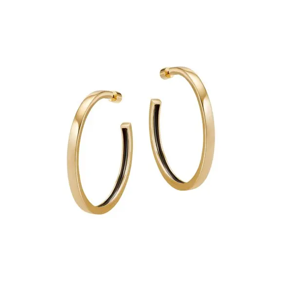 ARMINE + AMBROSE Big Dreams Hoop Earrings - Gold/black