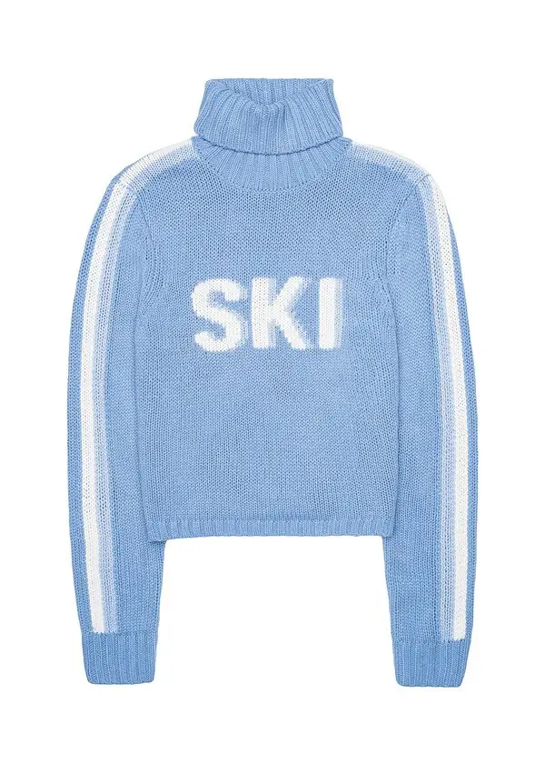 ELLSWORTH + IVEY Cropped Jade Turtleneck Sweater
