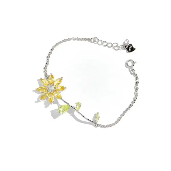 I'MMANY LONDON Garden Tales Crystal Daisy Bracelet - Yellow