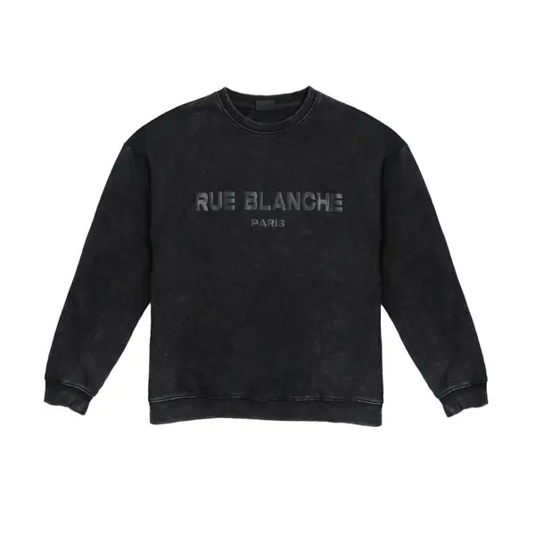 RAVE ON TREND Denim Wash Crewneck