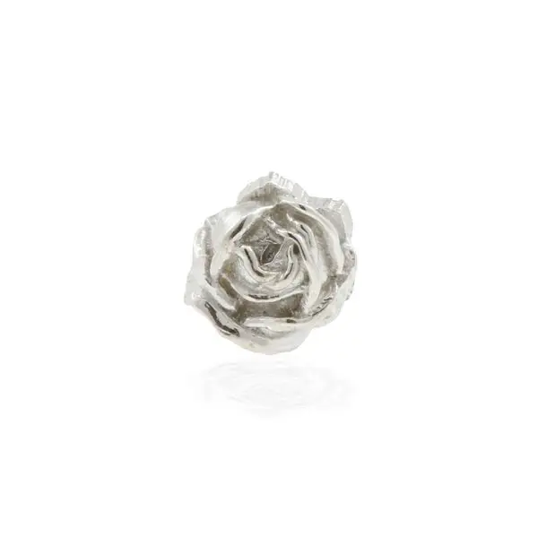 LEE RENEE Rose Lapel Pin - Silver