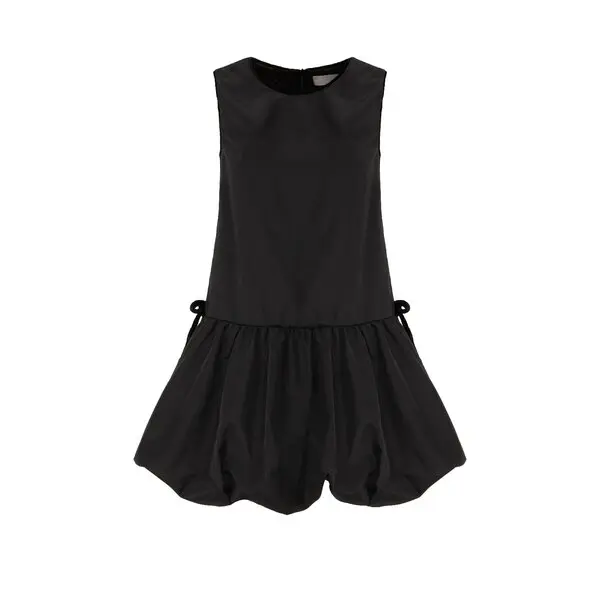GEORGETTE Coco Mini Dress - Black