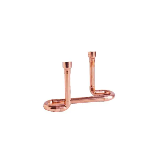 ANATOLIACRAFT Neutrals Solid Copper Double Candle Holder - Brown