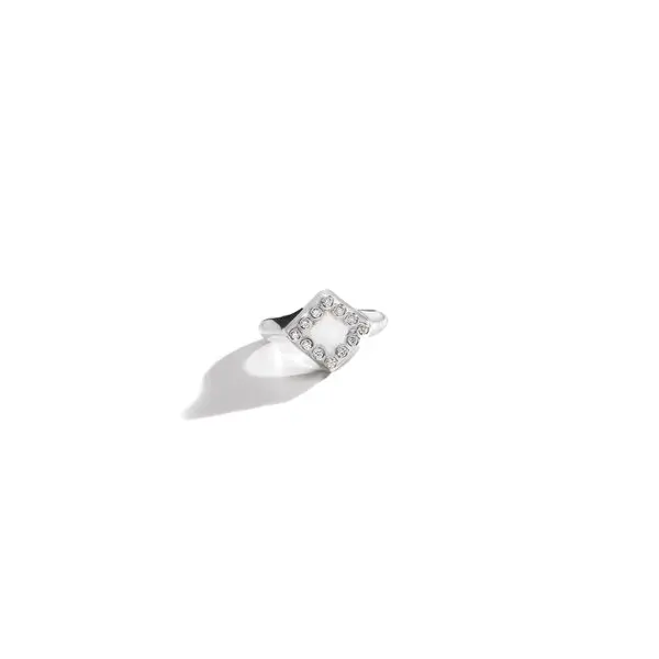 RRAINE JEWELRY Signet Ring With Diamond - Silver