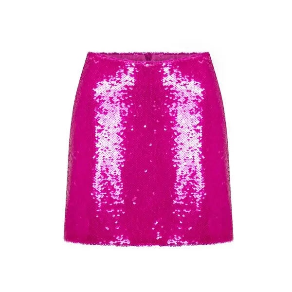 NAZLI CEREN Marde Sequin Mini Skirt