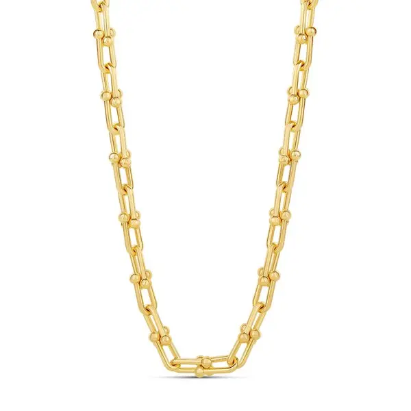 SHYMI Linked U-shape Chain Necklace - Gold