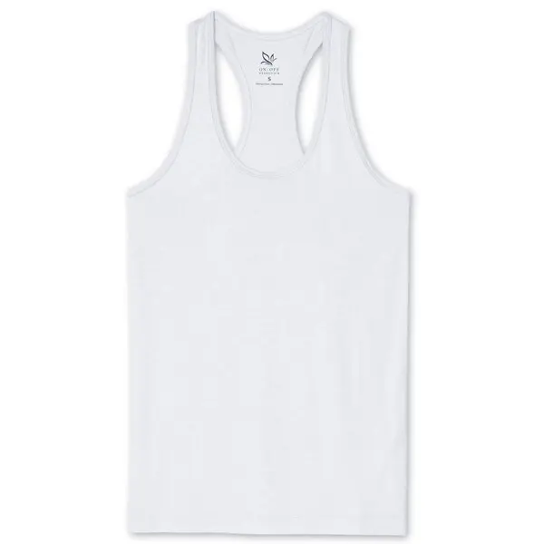 ON/OFF ESSENTIALS Bamboo Scoop Neck Tank - White