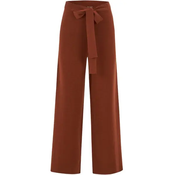 PERALUNA Bell Bottom Knit Trousers