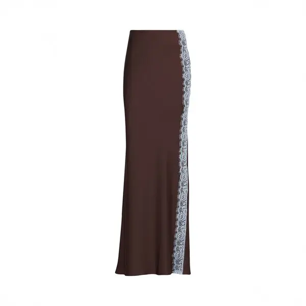 HERFETCH Maxi Skirt With Lace Trim