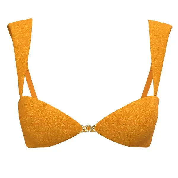 BLACKBOUGH SWIM Jasmine Bralette Bikini Top - Orange