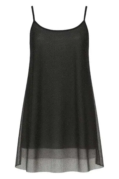 CONQUISTA Sheer Layer Mini Dress