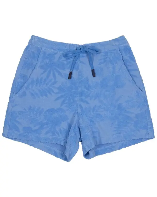 LORDS OF HARLECH Tess Drawstring Terry Jacquard Floral Short