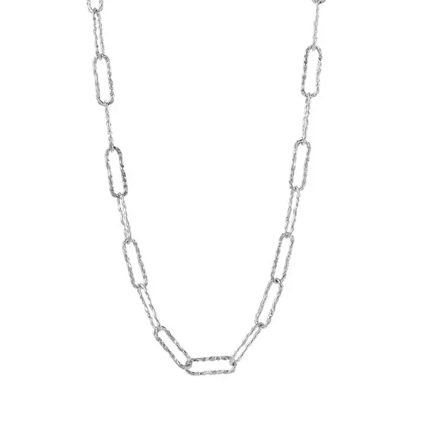 EVERY WAVE Misty Layering Link Chain Necklace - Silver