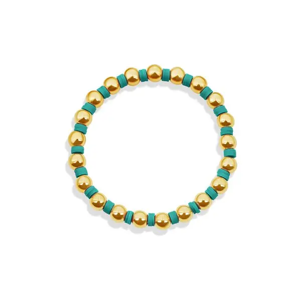 SHYMI Beaded Bracelet - Gold/blue