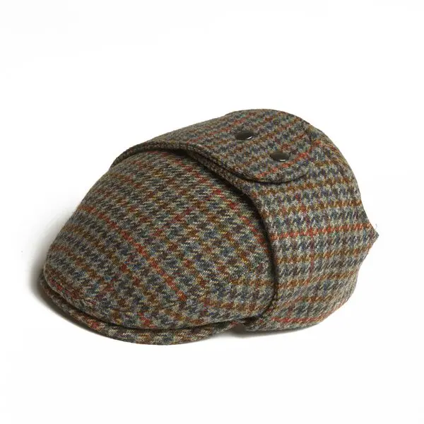 DASMARCA HATS Dasmarca Logan Italian Tweed Trapper Hat With Earflaps - Green