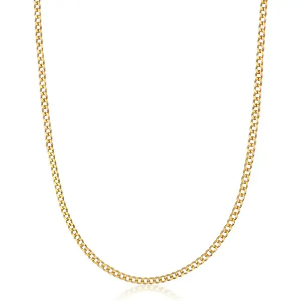 NIALAYA JEWELRY Cuban Link Chain In 3mm - Gold