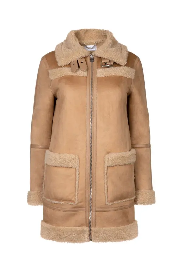 ISSY LONDON Faux Shearling Coat