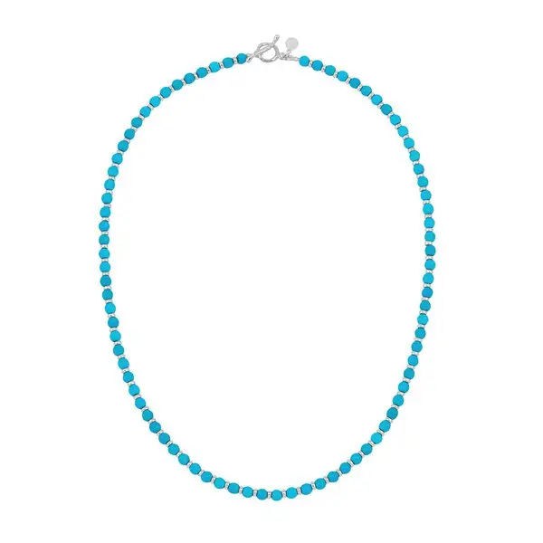 DOWER & HALL Turquoise Bead Necklace - Blue