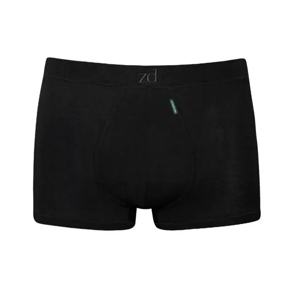 ZD ZERO DEFECTS Ikaria Men’s Trunk – Premium Egyptian Cotton Color - Black