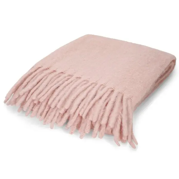 TIRILLM Molly" Fluffy Throw Blanket & Purple - Pink