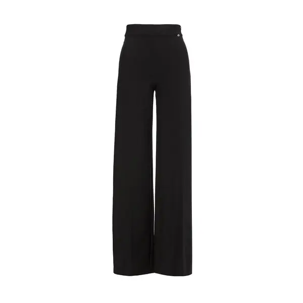 NISSA Crystal-embellished Cut-out Pants