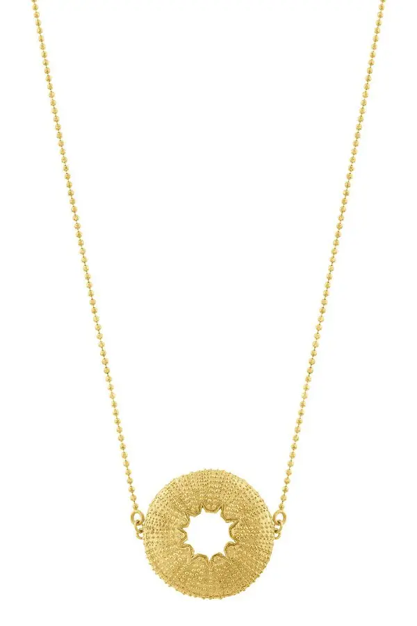 SOPHIE SIMONE DESIGNS Sea Urchin Pendant Necklace - Gold