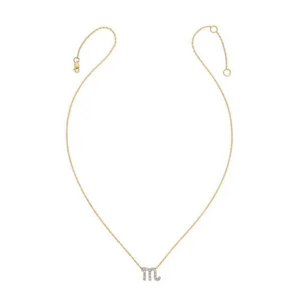 HEATHER HAWKINS 14k And Diamond Scorpio Necklace - Gold