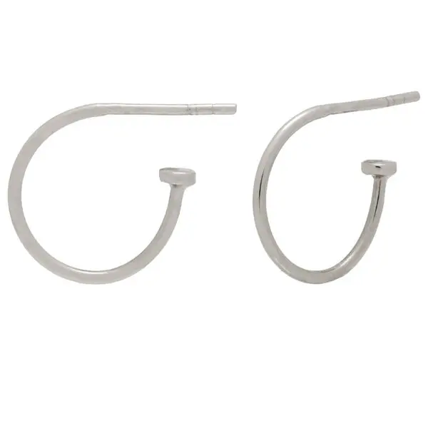 LAVANI JEWELS Small Hoop Earrings - Silver