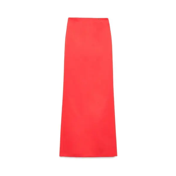 NISSA High-waisted Taffeta Maxi Skirt
